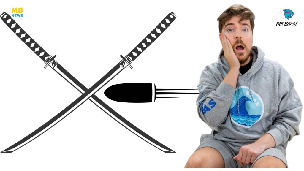 MrBeast's $20,000 Challenge: Man Successfully Slices Bullet With Katana!